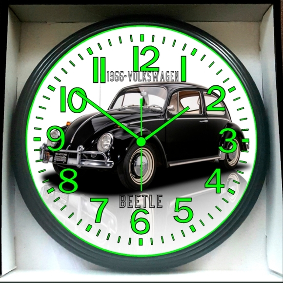 Wall Decor | Beetle Wall Clock Black And Green | Poshmark